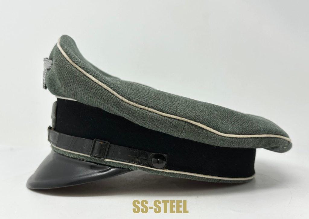 Highly Desirable SS-VT / Waffen-SS NCO Visor Cap – SS-Steel