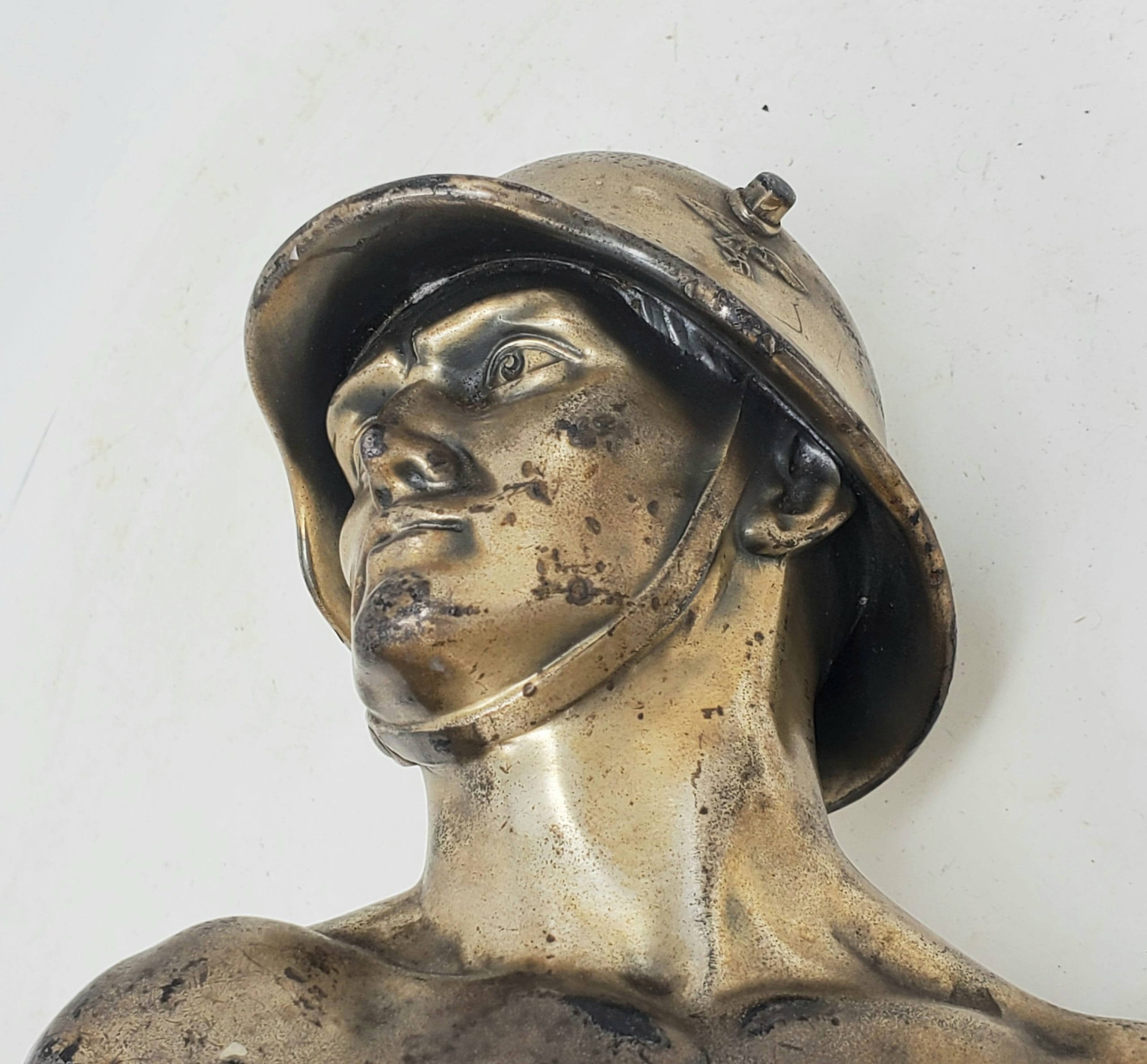 Fine Third Reich Soldier Bronze Bust – SS-Steel